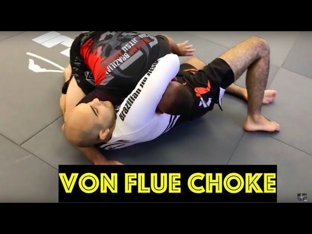 What is the Von Flue choke and which fighters have executed it in the UFC?