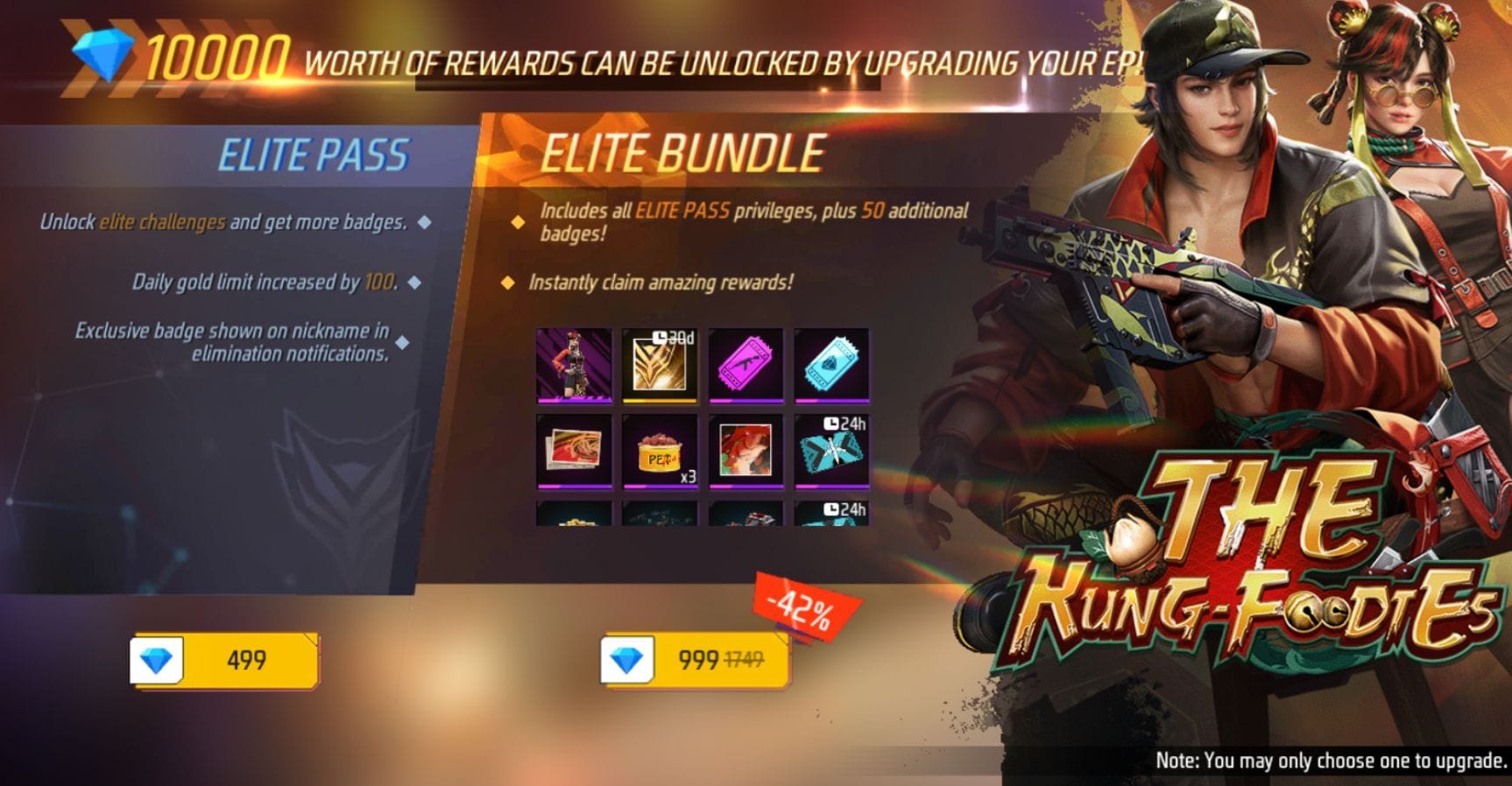 How to get cheap Free Fire MAX diamonds to purchase Elite Pass this week