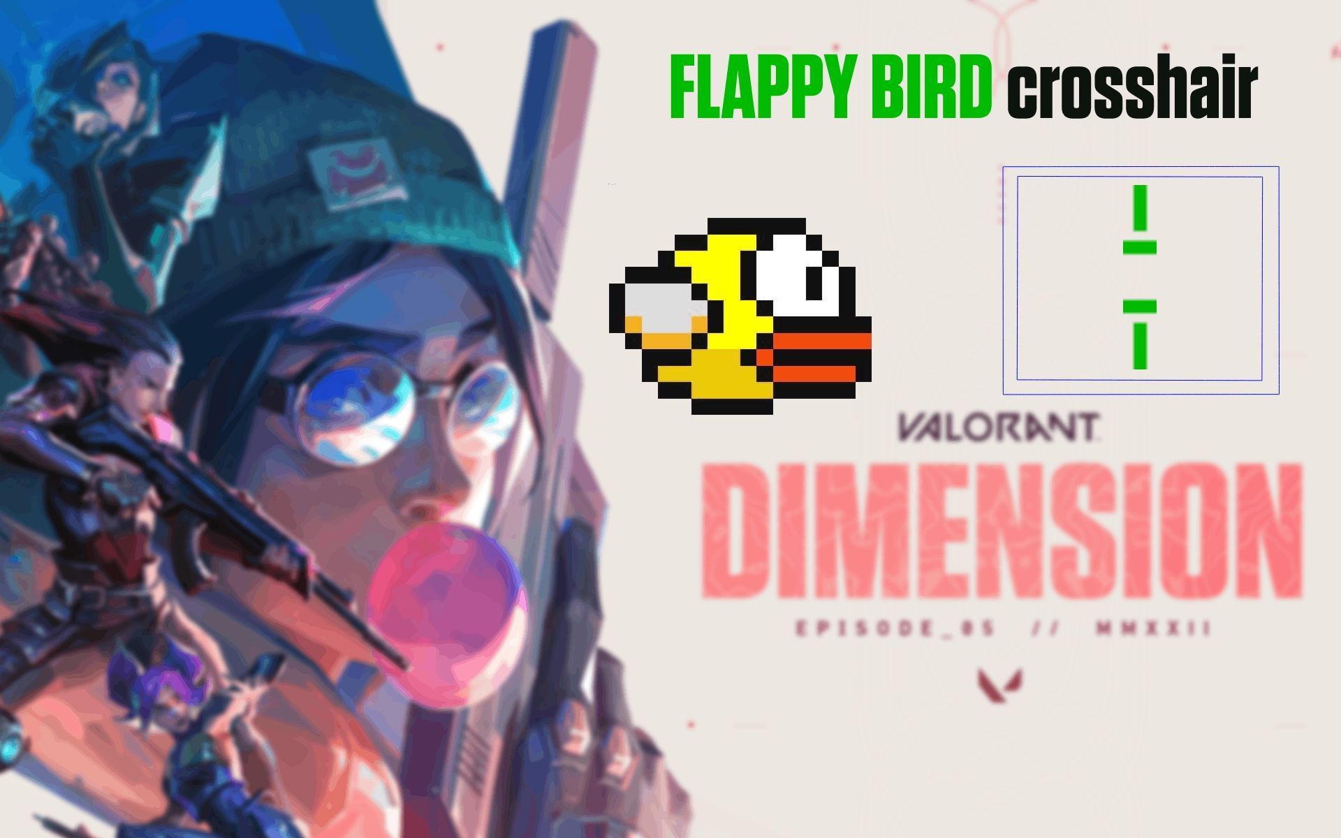 How to get Flappy Bird crosshair in Valorant?