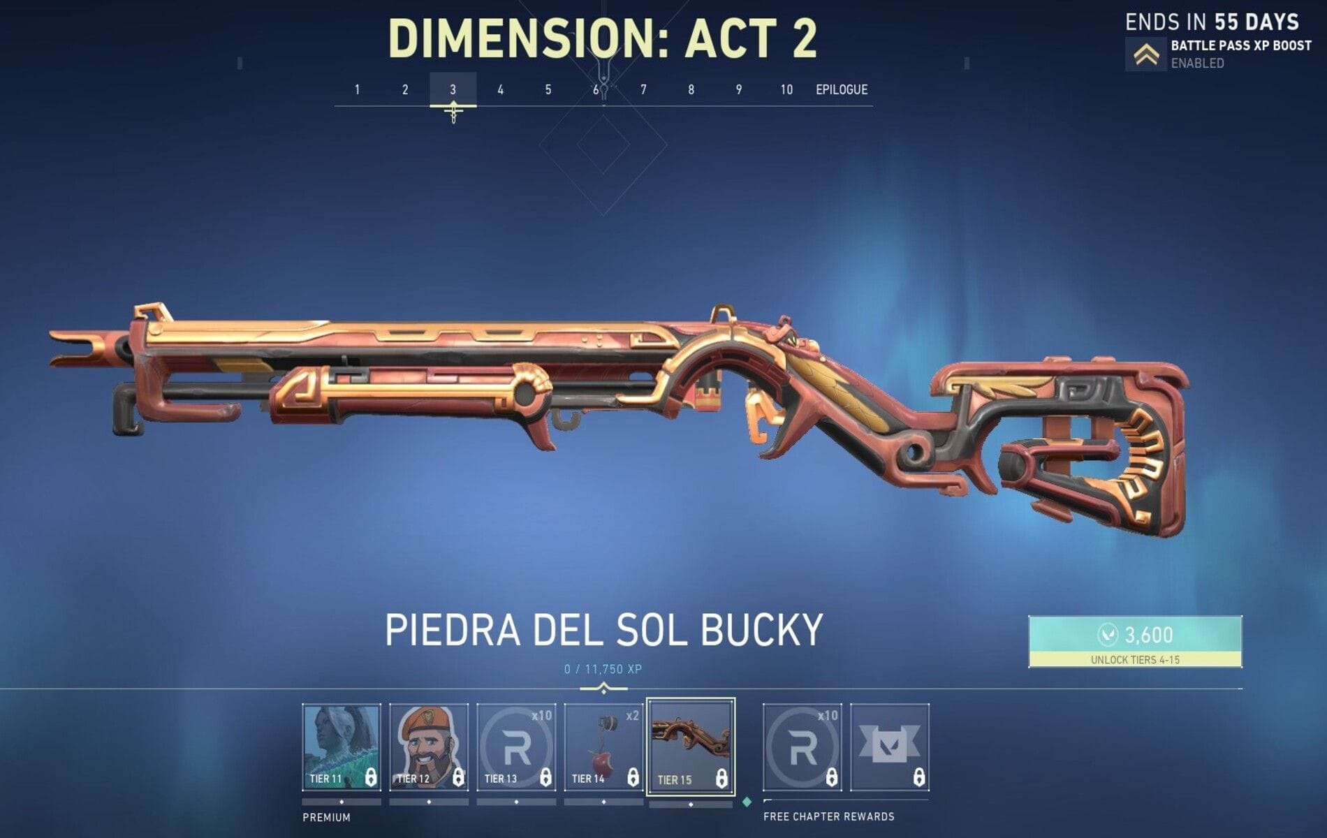 Valorant Episode 5 Act 2: All Battlepass premium and free rewards