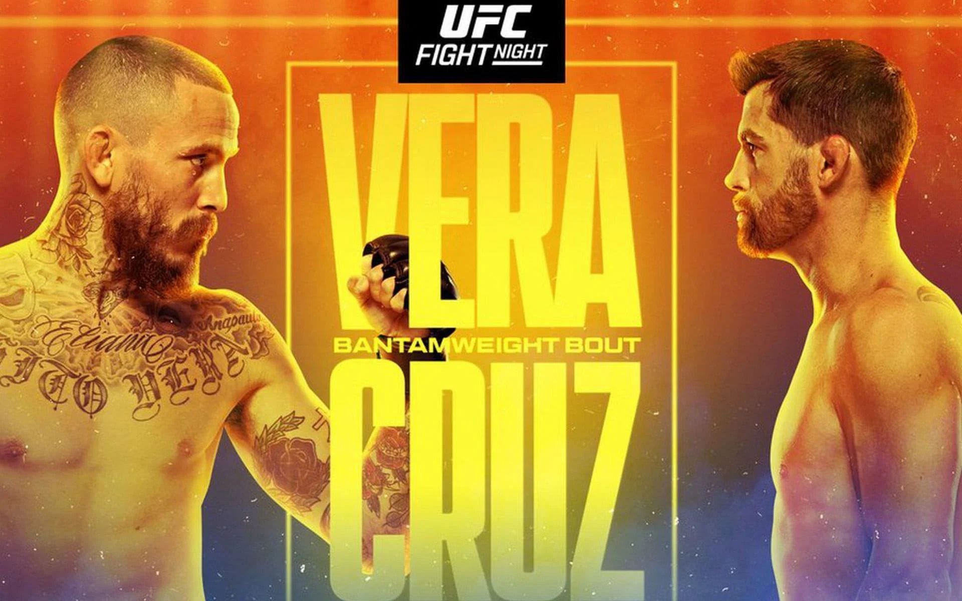 UFC Tonight: Fight Night: Vera vs. Cruz - US, Canada, UK, Australia ...