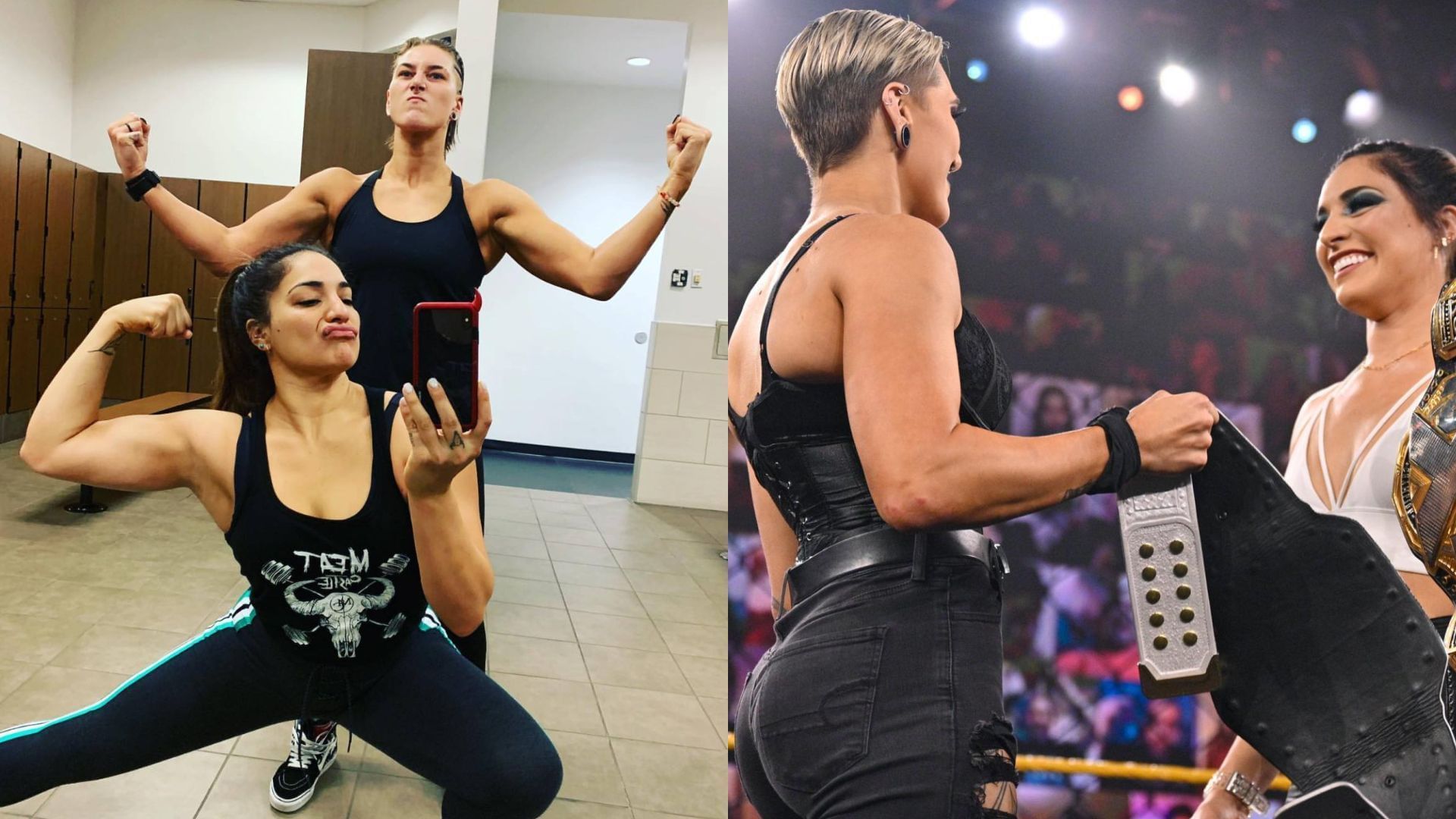 Male WWE Superstar shares public photo with Rhea Ripley and Raquel ...