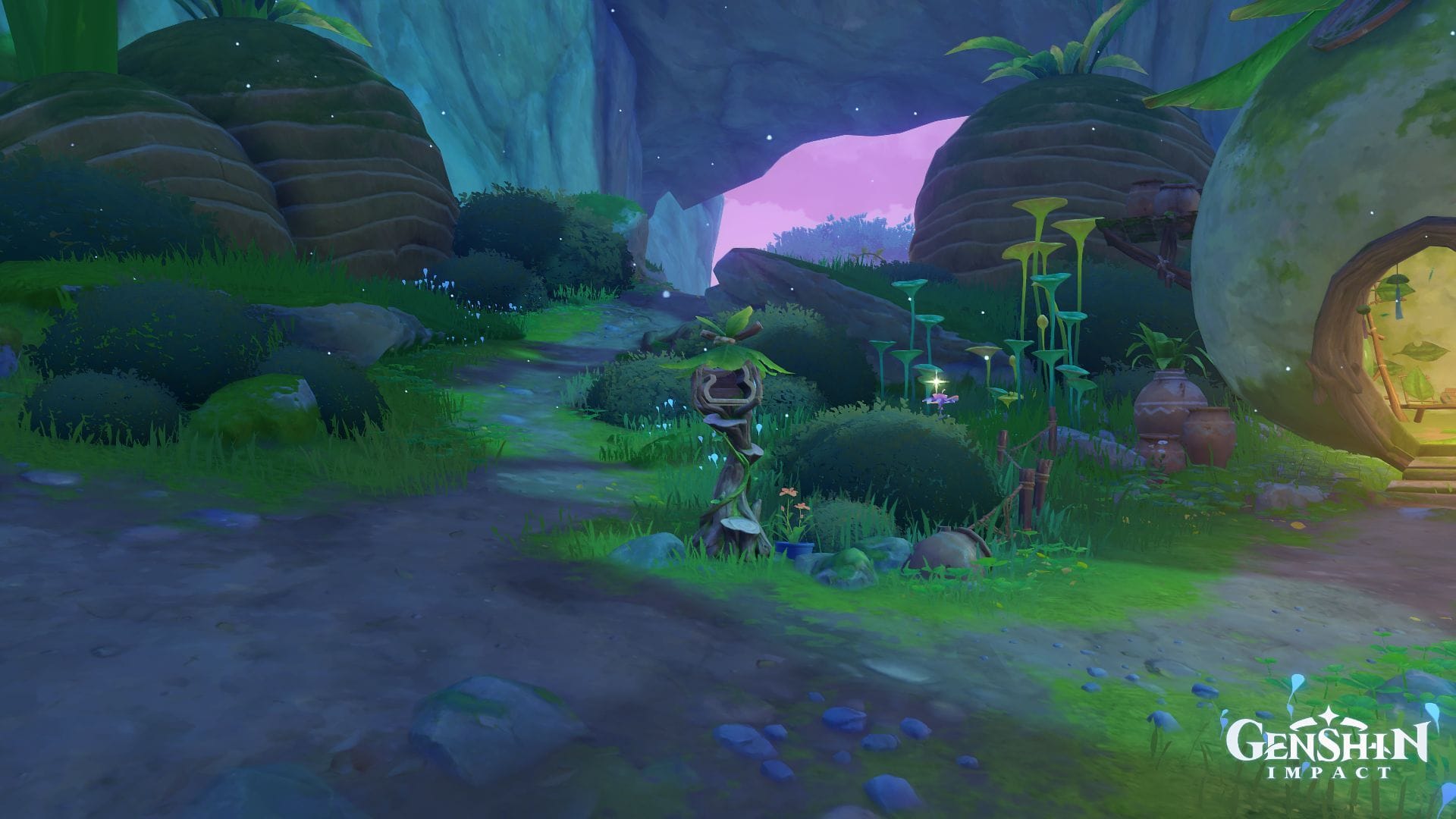 Proceed to the location shown in the paintings: Genshin Impact Sumeru ...