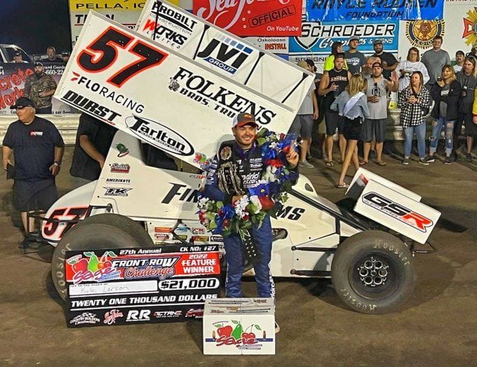Who owns the #57 sprint car of Kyle Larson?