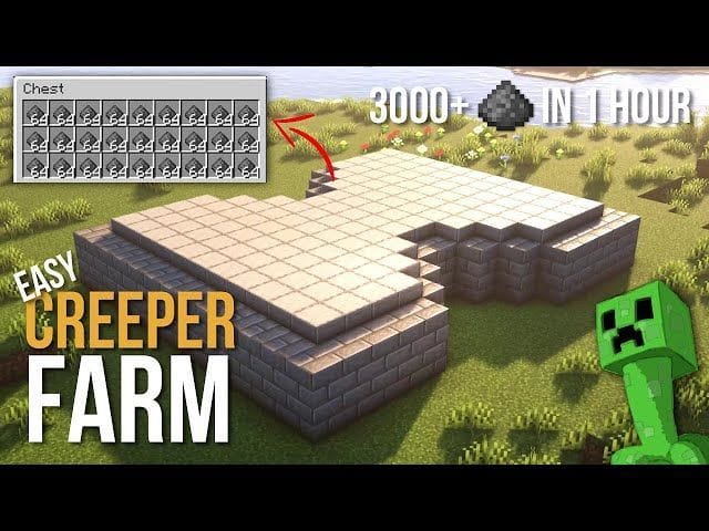 How to make a creeper farm in Minecraft 1.19 update
