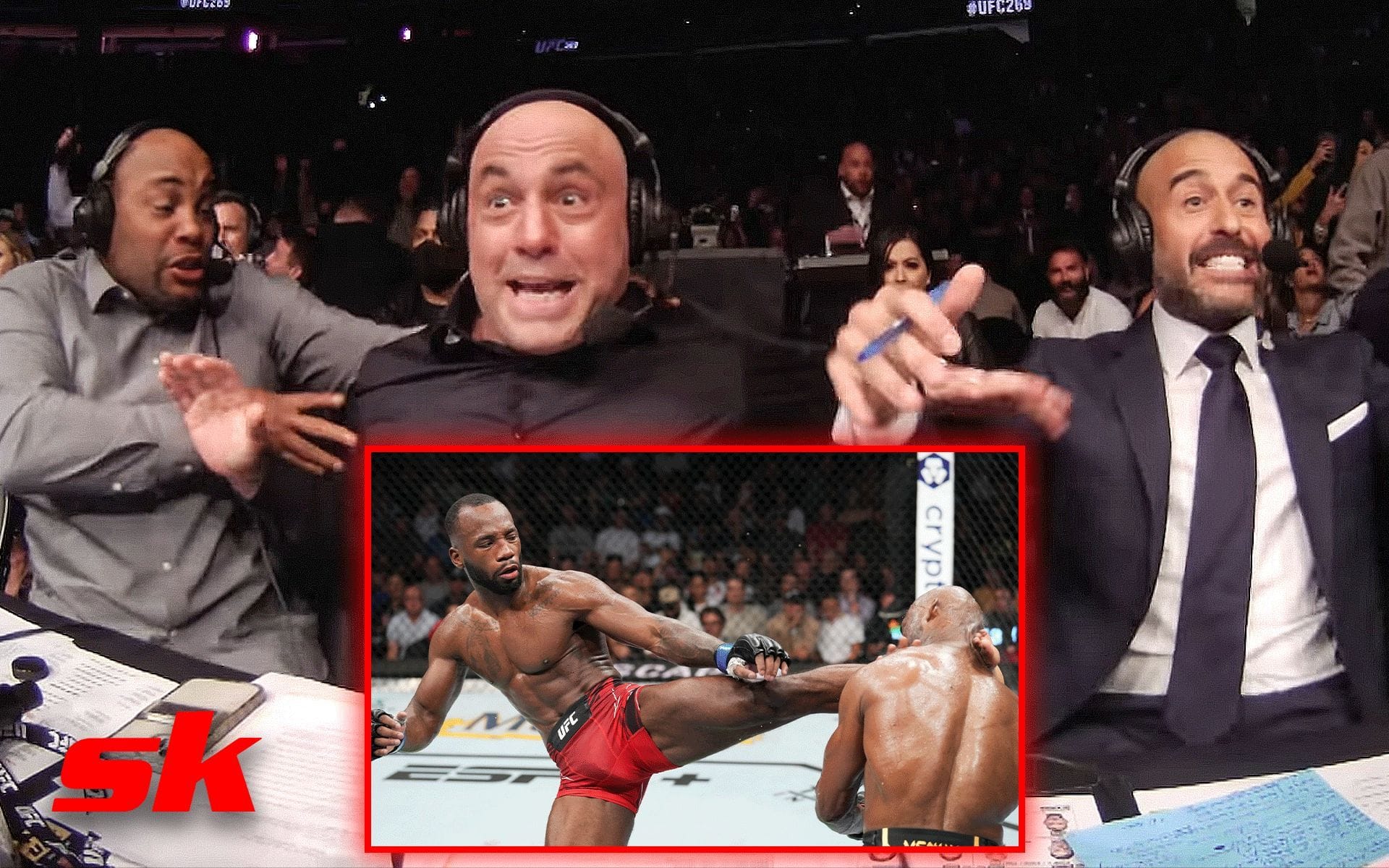 Fans hail Jon Anik's commentary before Leon Edwards' iconic KO of ...