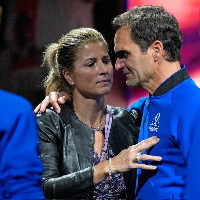 Watch: Roger Federer shares a sweet embrace with wife Mirka for one ...