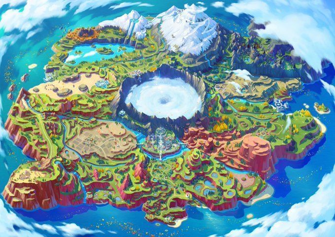 Latest Pokemon Scarlet and Violet map leak reveals Gyms, Team Star ...