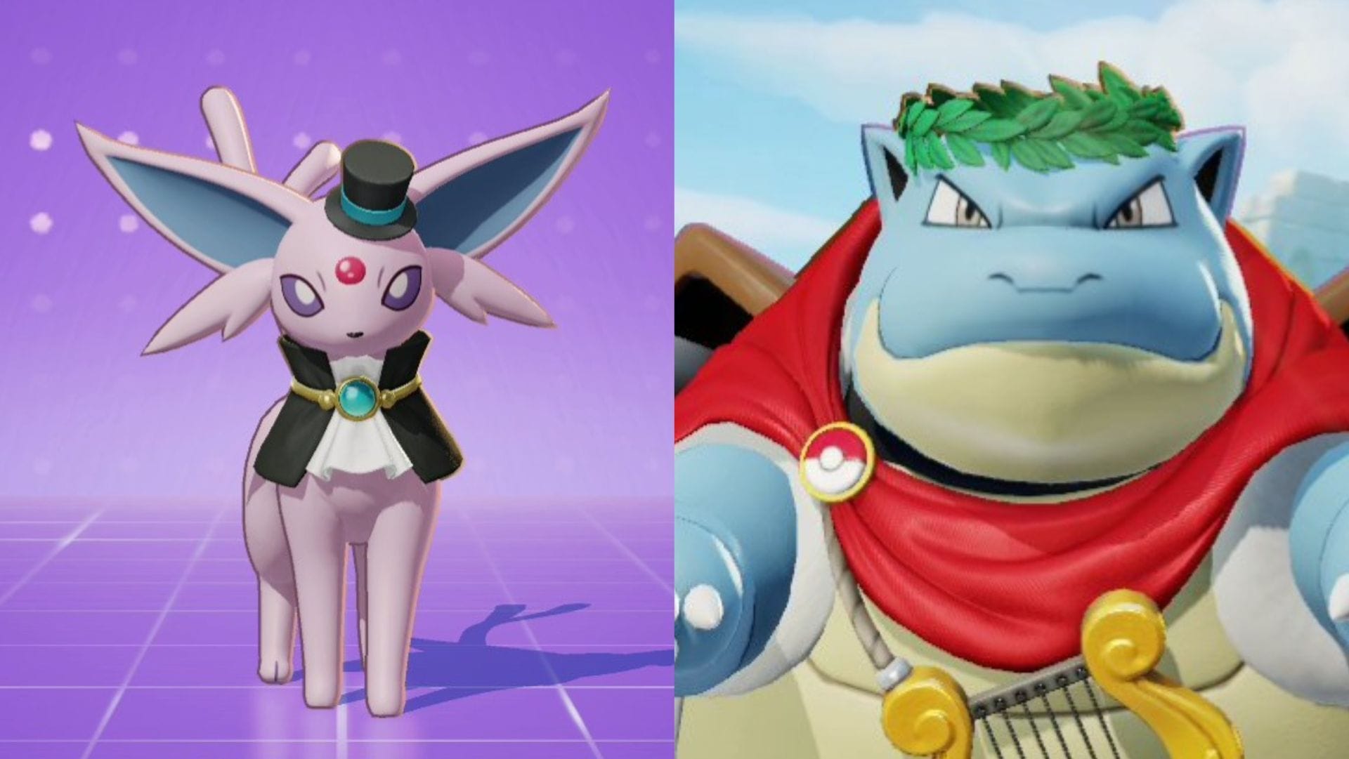 How to obtain Espeon's Tuxedo Style and Blastoise's Sacred Style ...