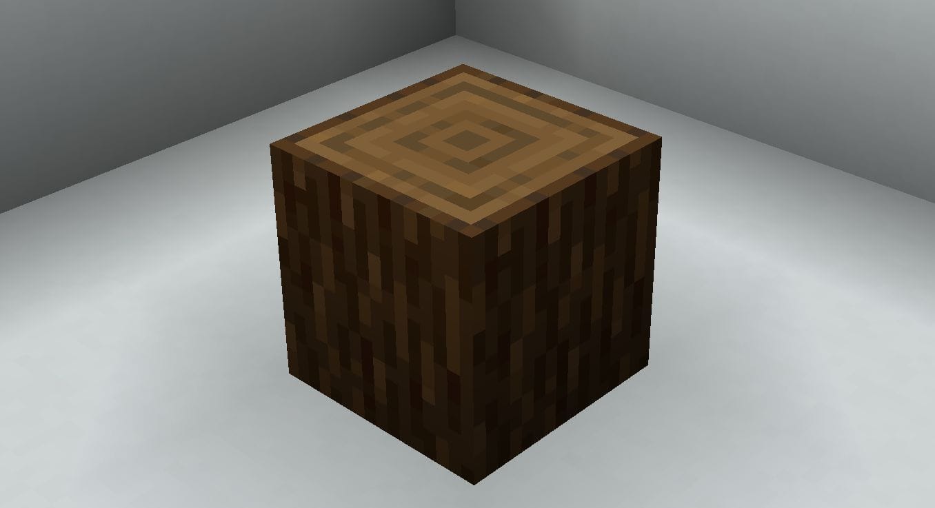 Spruce Log Block in Minecraft