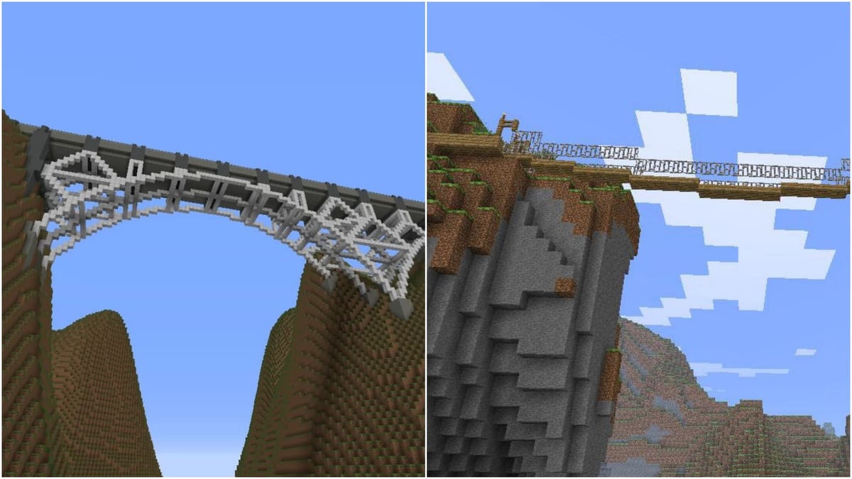 5 best Minecraft bridge designs for beginners