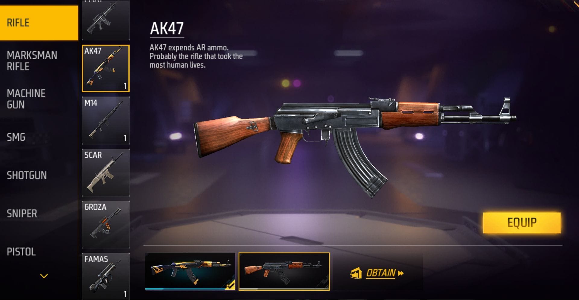 5 best Assault Rifles to use in Free Fire MAX