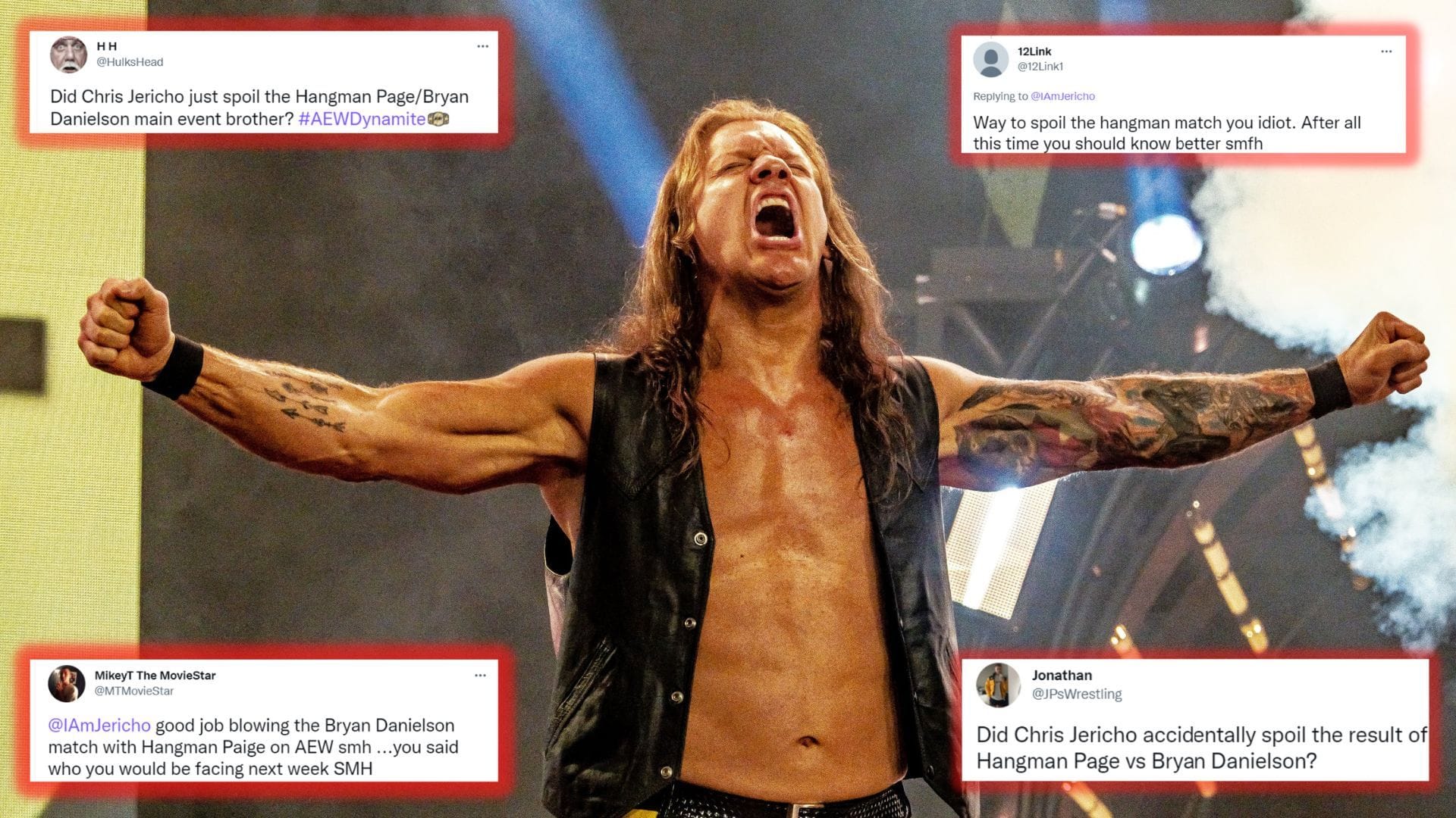 Twitter reacts to Chris Jericho accidentally leaking details of major ...