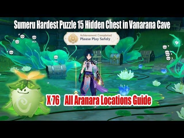 How to unlock cave full of chests in Vanarana in Genshin Impact