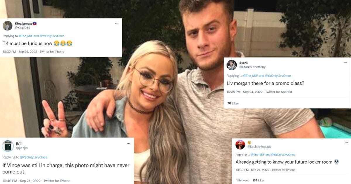 Twitter explodes after Liv Morgan posts a picture with AEW's MJF