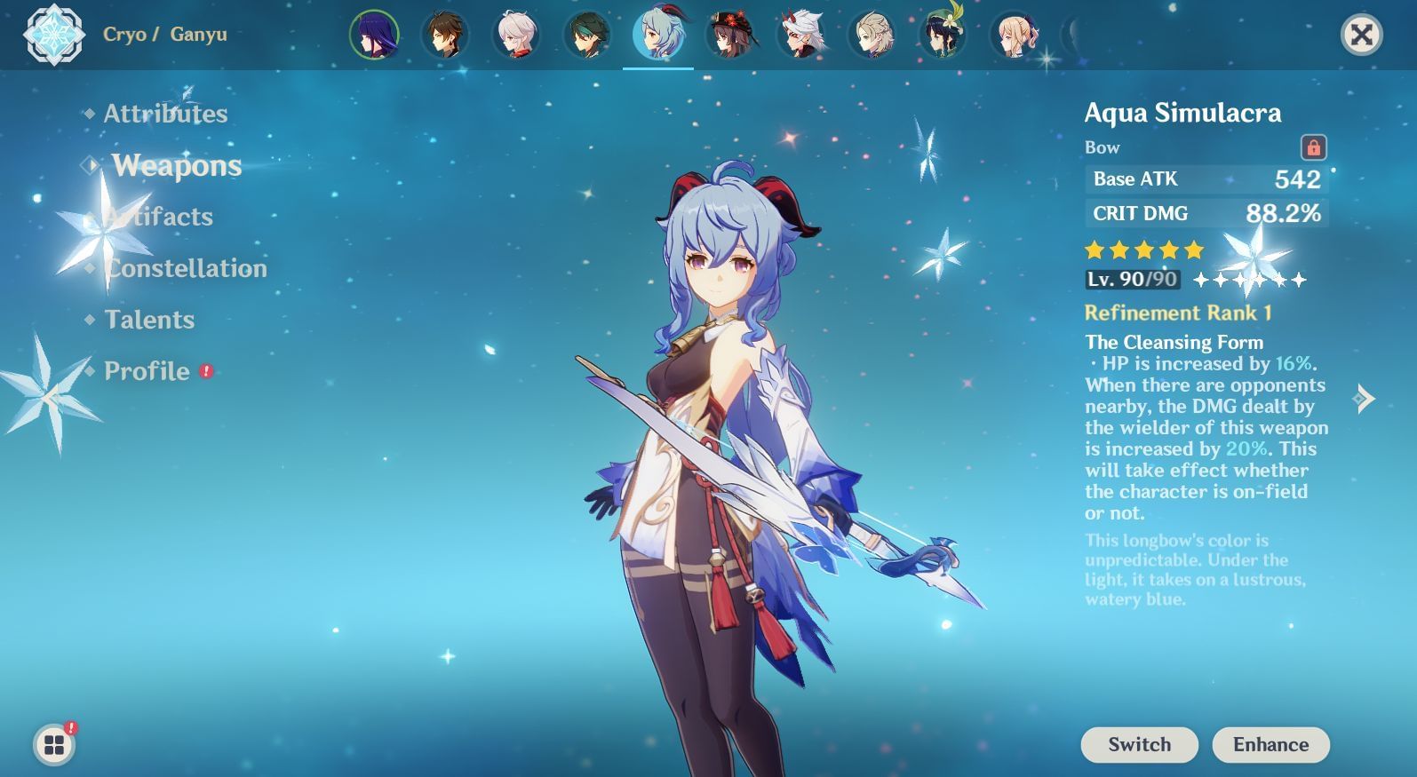 5 best bows for Ganyu in Genshin Impact