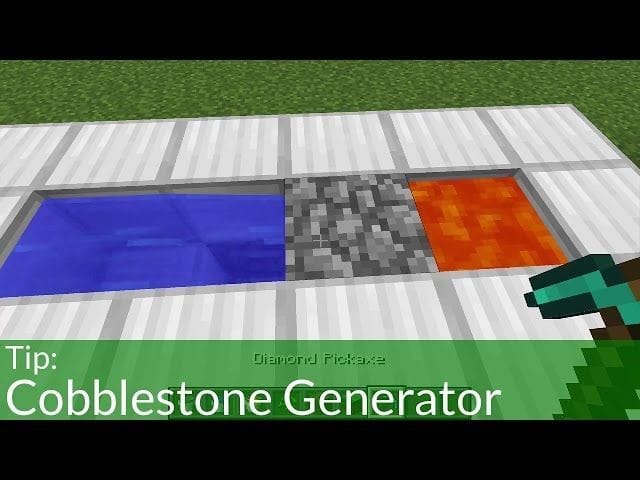 How to make a cobblestone farm in Minecraft Skyblock (2022)