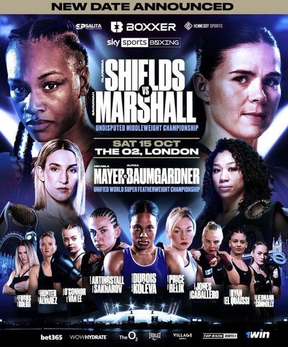 October boxing schedule - Major fight dates