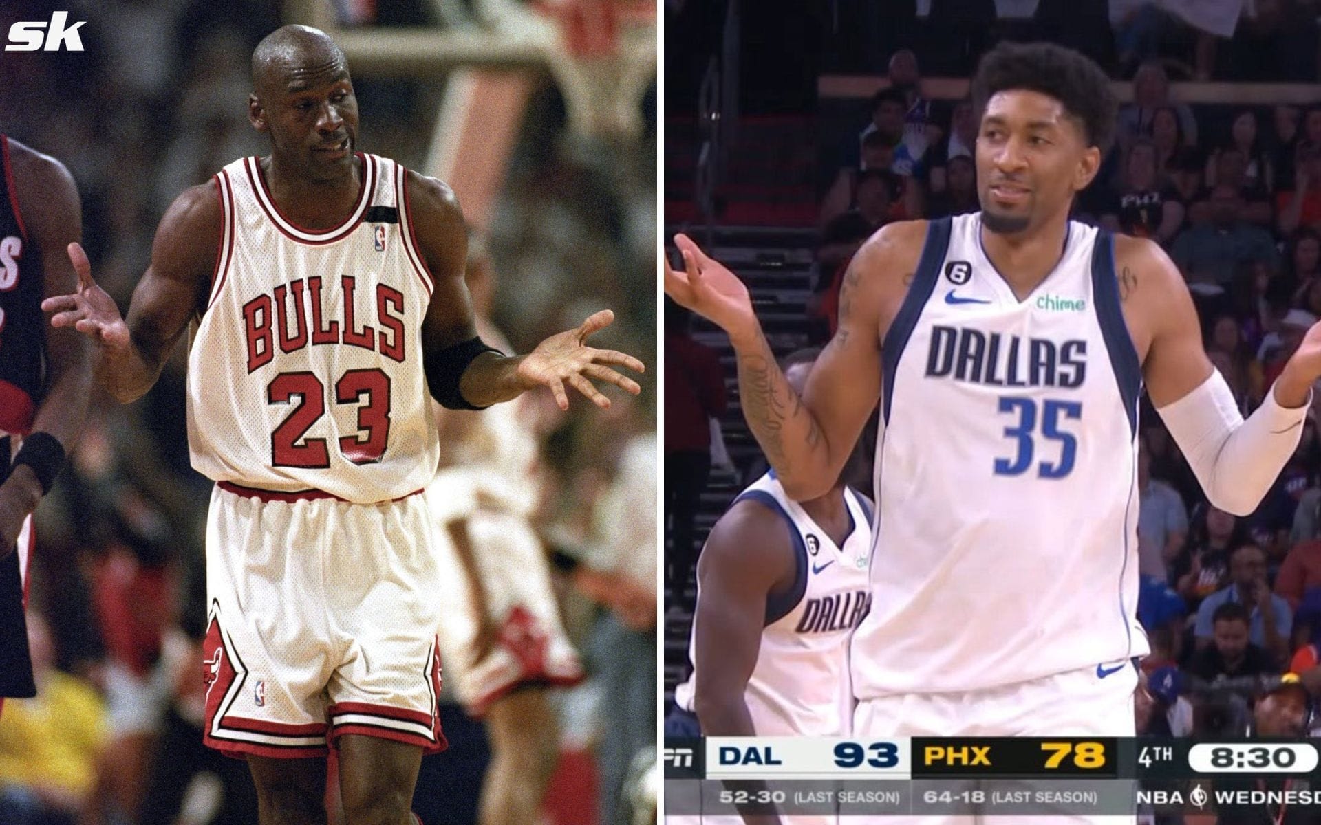 Watch: Dallas Mavericks’ big man pulls out the iconic ‘MJ Shrug’ as ...
