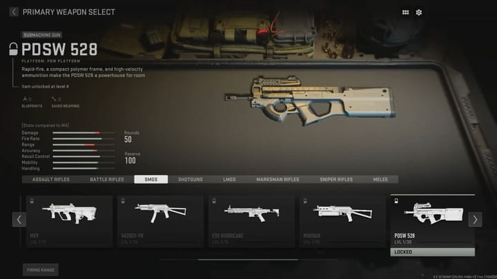 Best PDSW 528 (P-90) loadout in Modern Warfare 2