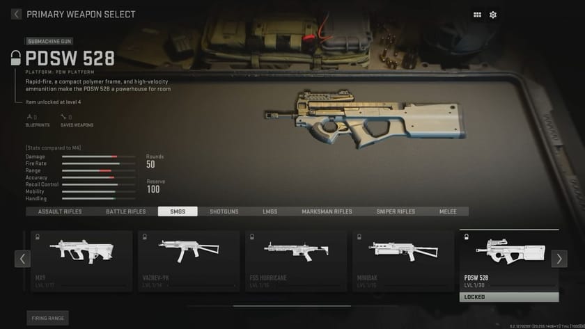 Best PDSW 528 (P-90) loadout in Modern Warfare 2