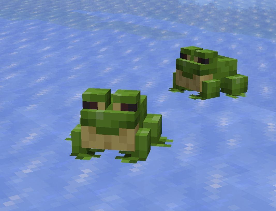 Frogs in Minecraft