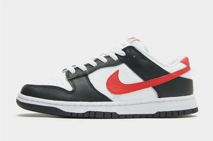 Where to buy Nike Dunk Low Black White Red? Price, release date, and ...
