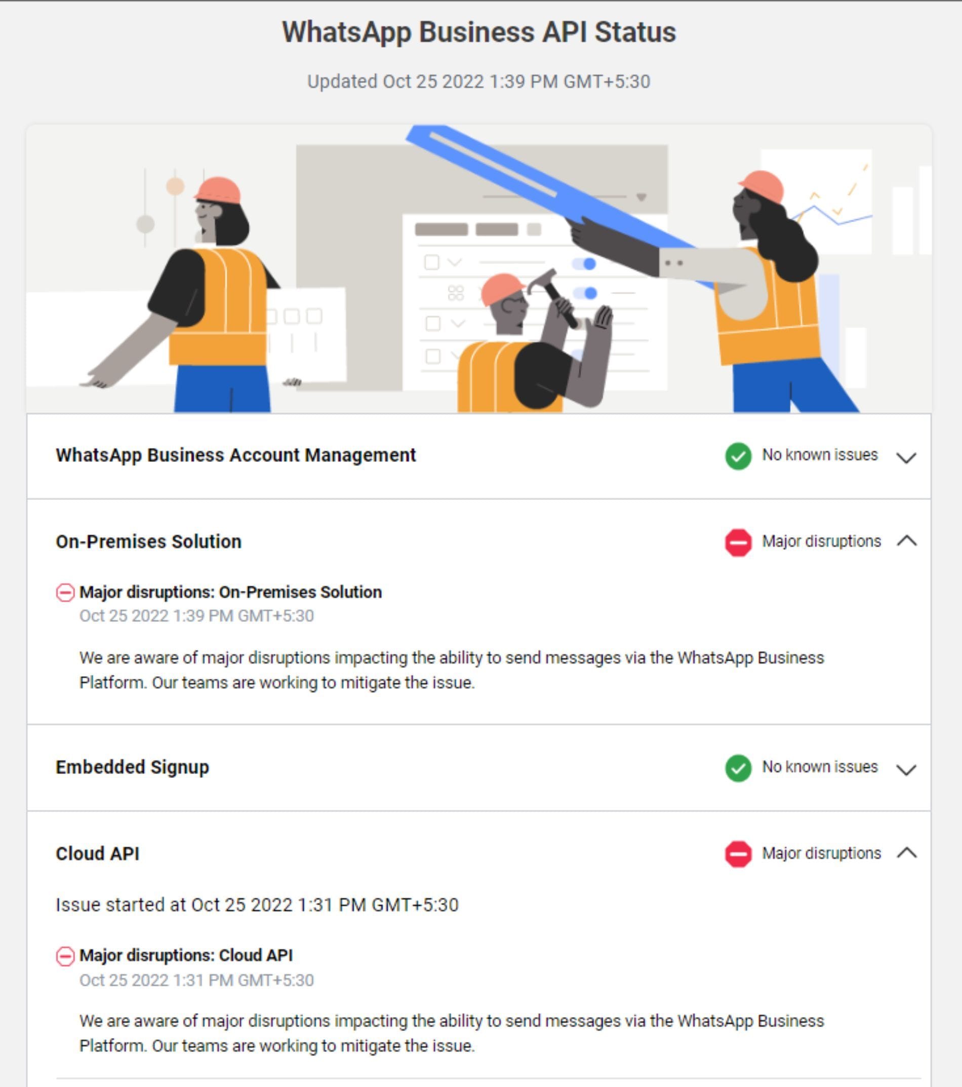 Is WhatsApp down now (October 25)? How to check server status and more