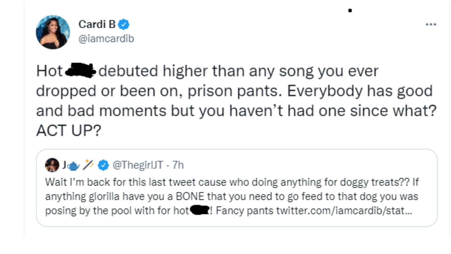 “You talking about a talent?”: Cardi B and JT beef explained amid ...