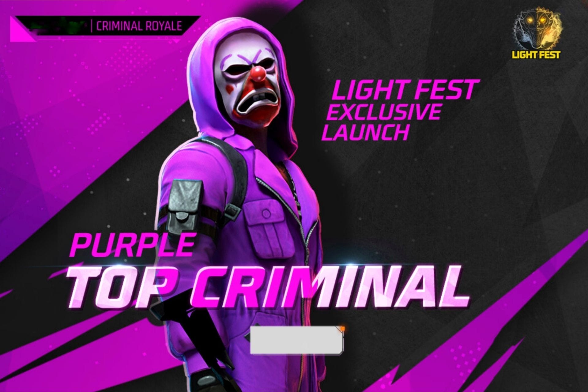How to get Purple Top Criminal Bundle in Free Fire through Criminal ...