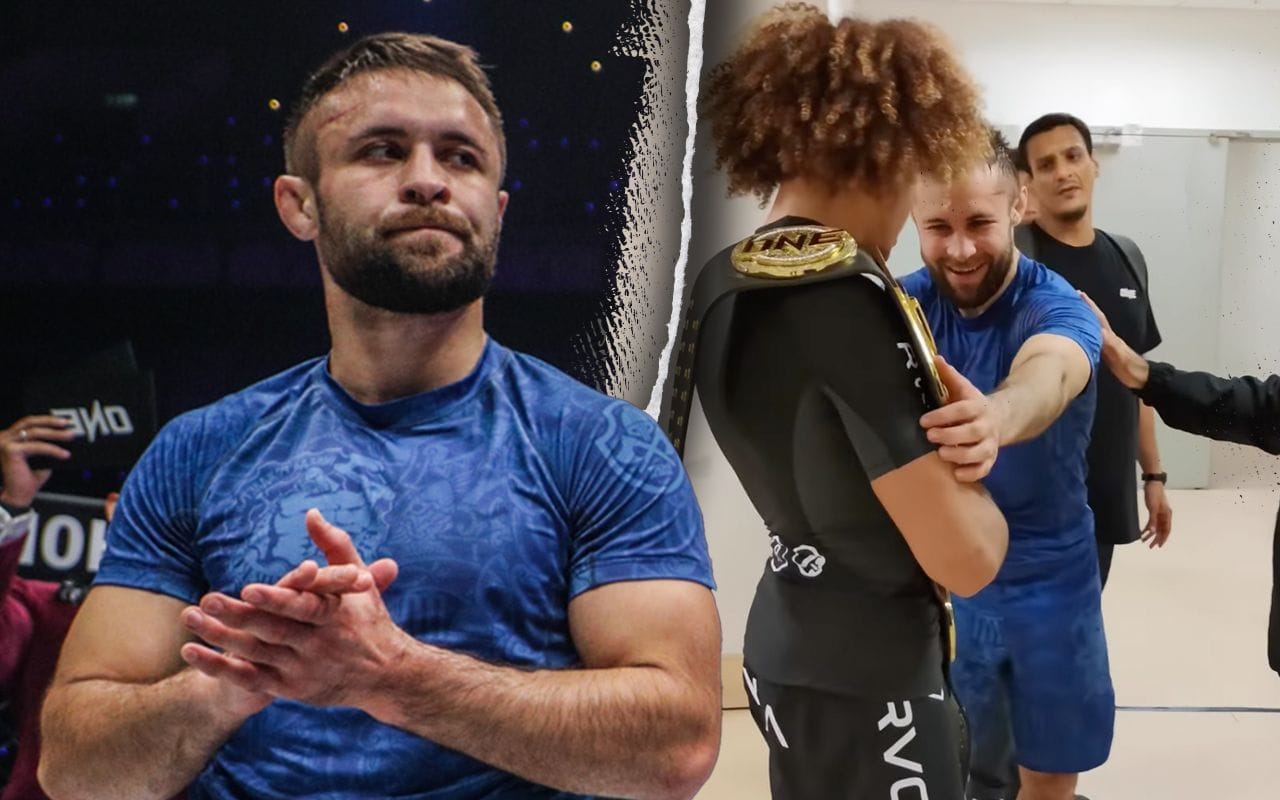 Watch: Uali Kurzhev tries to take Kade Ruotolo’s belt backstage as the ...