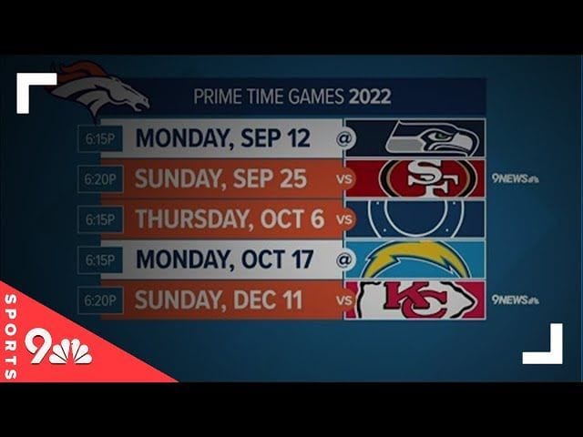 Why do the Denver Broncos have so many NFL Primetime games?