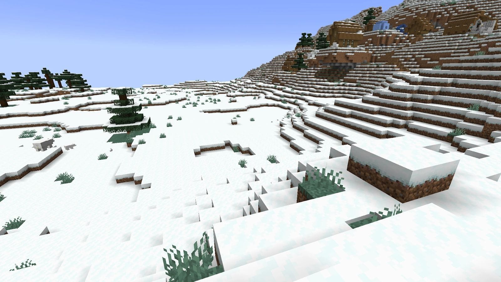 Snowy Plains in Minecraft