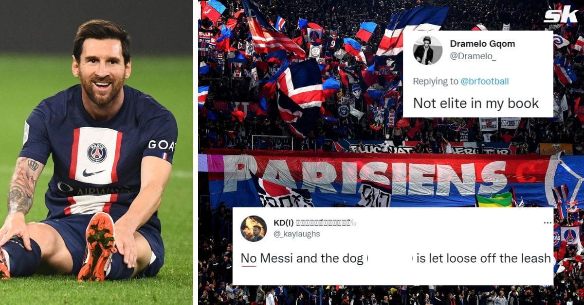 “No Messi and the dog is let loose off the leash”, “Not elite in my ...