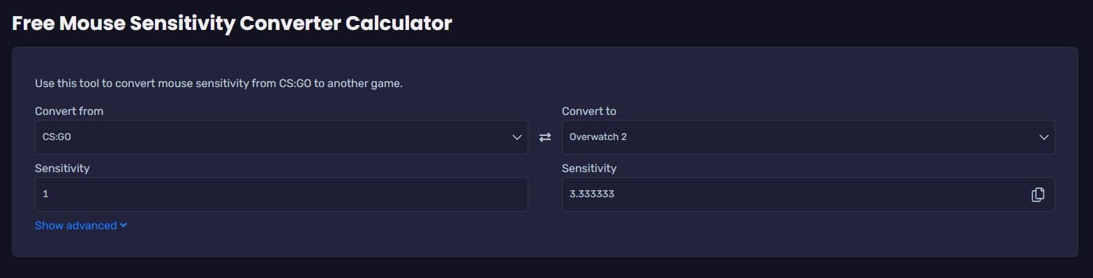 CS: GO to Overwatch 2: How to carry over sensitivity settings