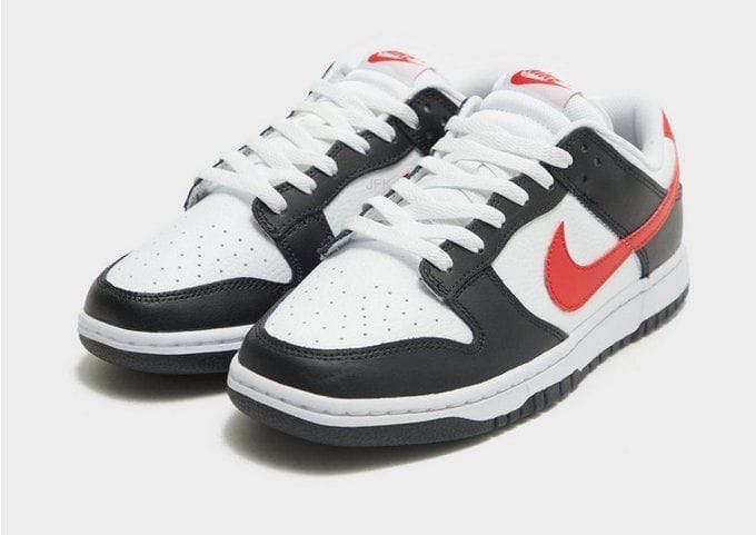 Where to buy Nike Dunk Low Black White Red? Price, release date, and ...