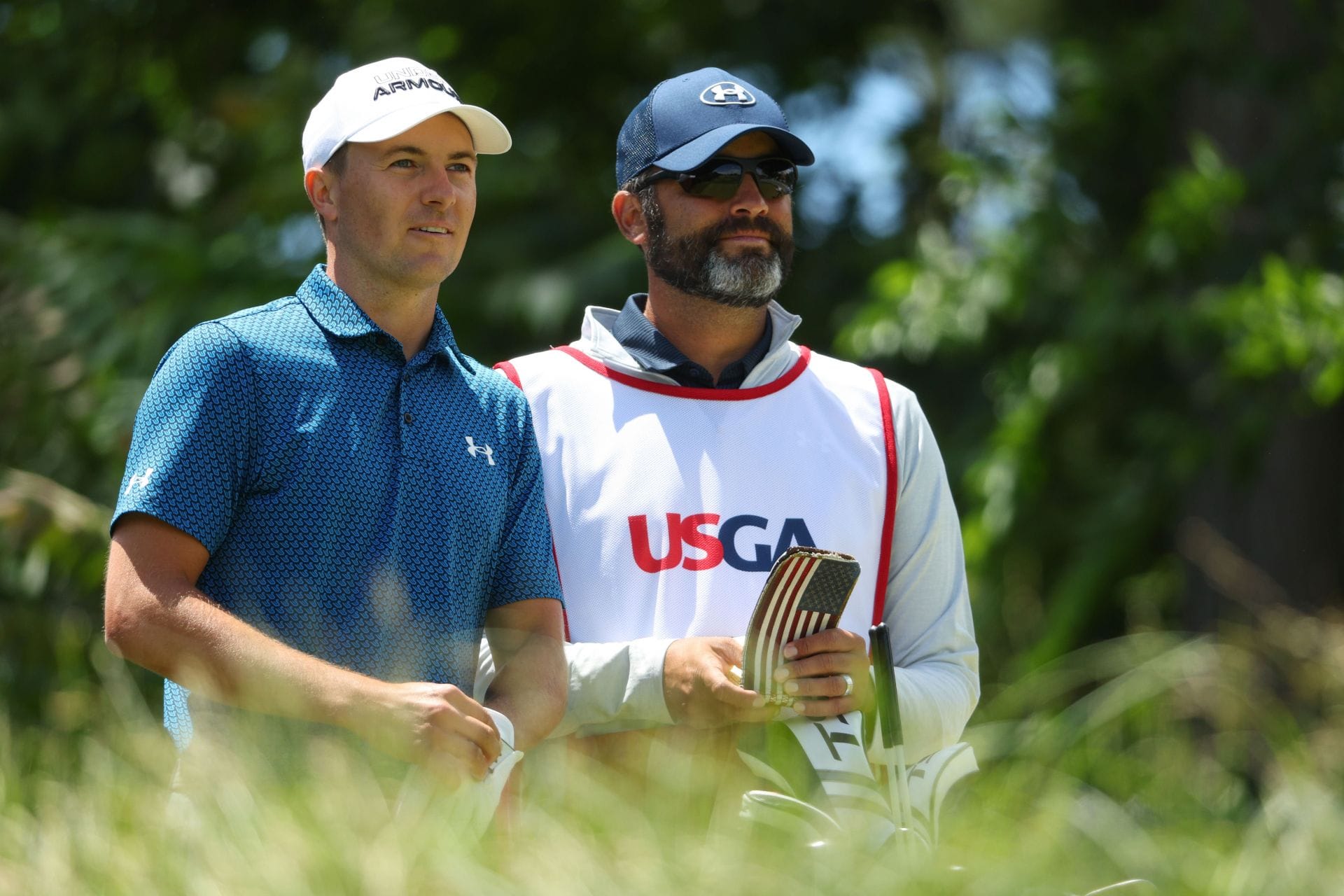 Who is Jordan Spieth's caddie?