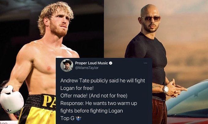 Andrew Tate berates Logan Paul, supports KSI
