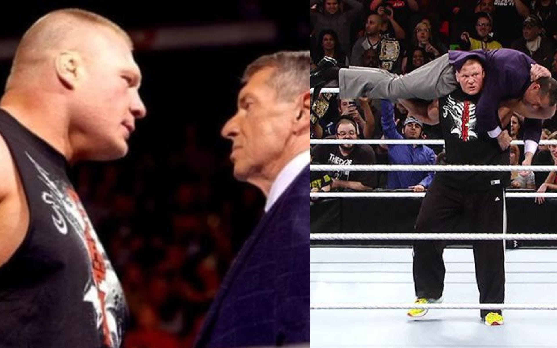 When did Brock Lesnar F5 Vince McMahon and what happened next?