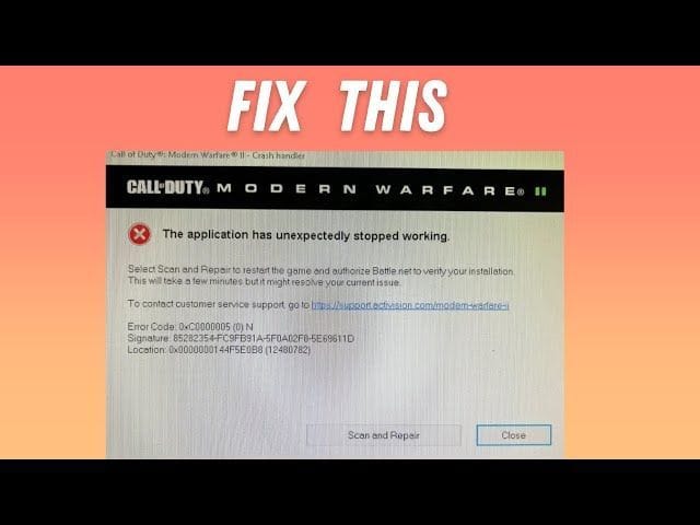 Modern Warfare 2 “0xc0000005(0) N” error code: How to fix, possible reasons, and more