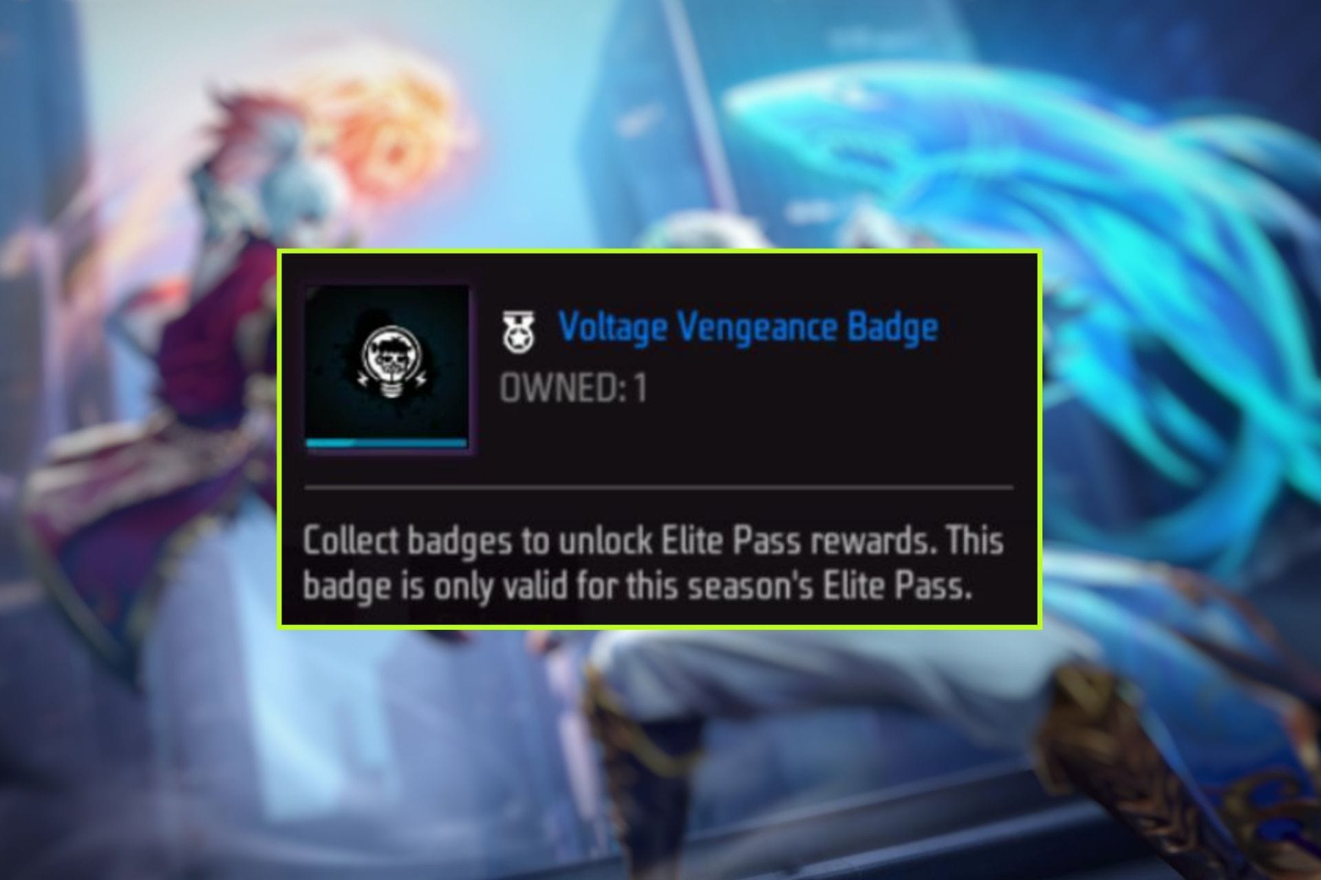 Free Fire MAX Elite Pass Badge Top-Up: Get free Voltage Vengeance Badges