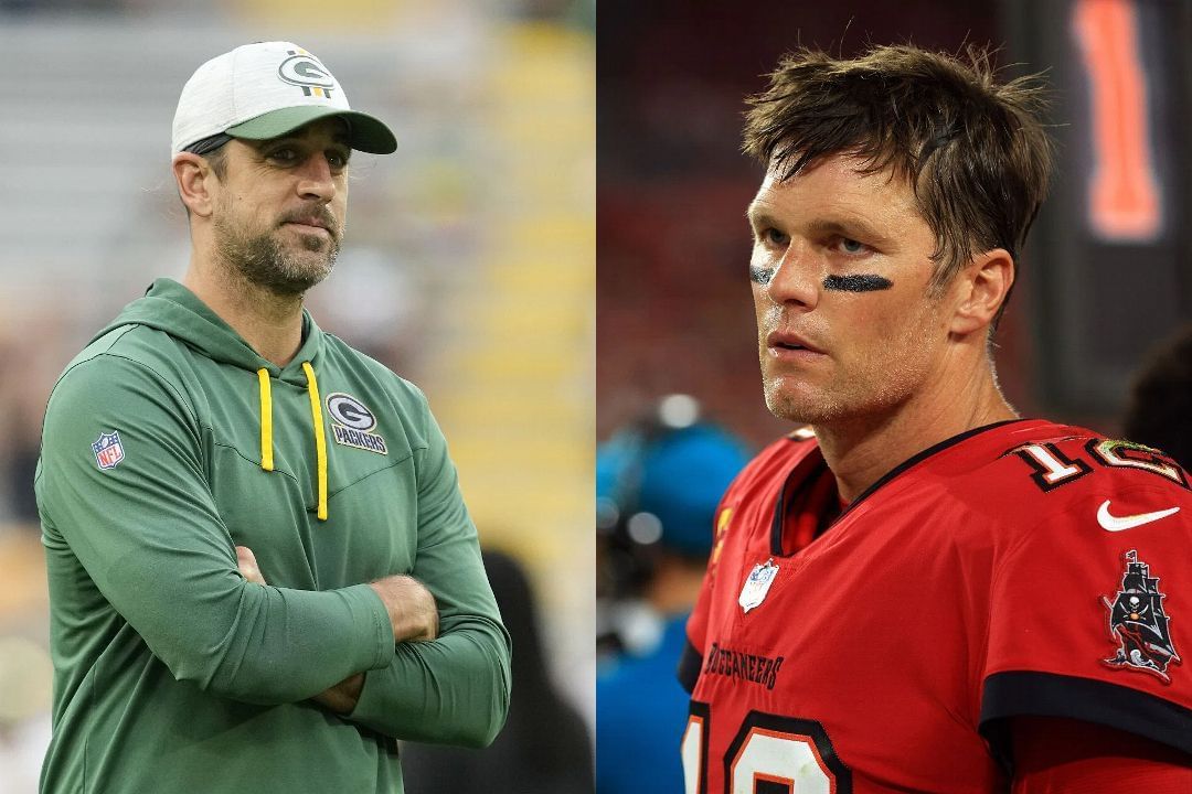 How does Aaron Rodgers' playoff record compare to Tom Brady?