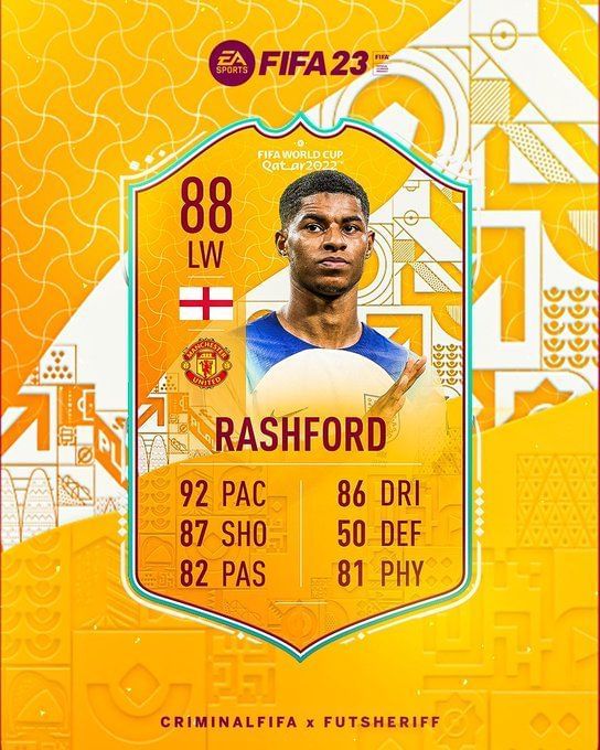 New FIFA 23 leaks hint at Marcus Rashford FUT World Cup Stories card ...