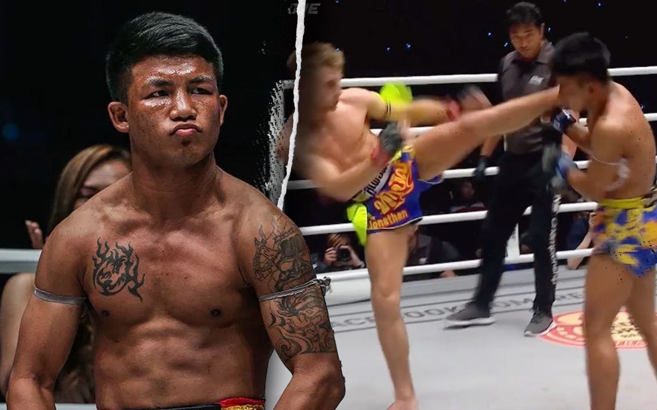 WATCH: Rodtang Jitmuangnon eats head kick from Jonathan Haggerty, fans ...