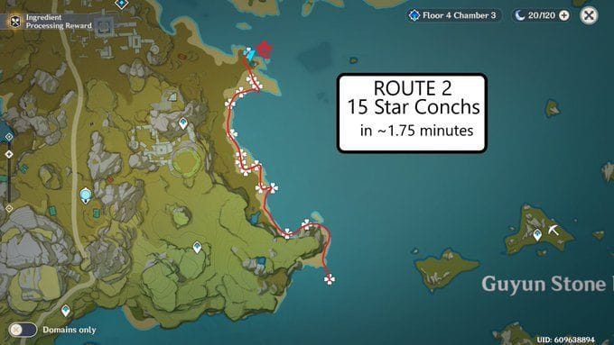 All Genshin Impact Starconch locations: Tartaglia AKA Childe ascension ...