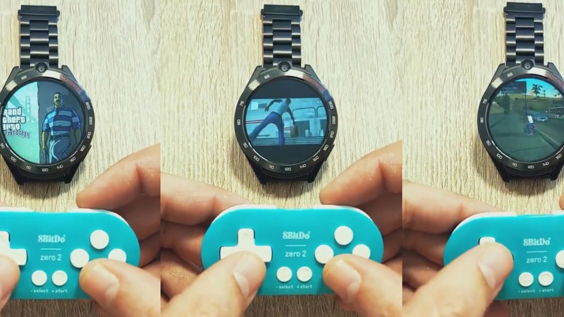 Innovative gamer plays GTA San Andreas on a smartwatch