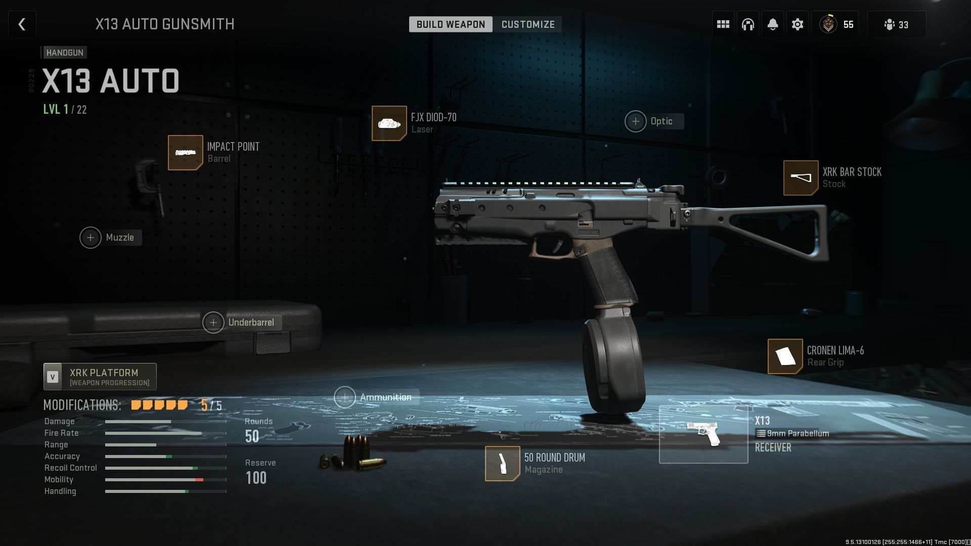 Best loadout for X13 pistol in Modern Warfare 2 to use it like an SMG