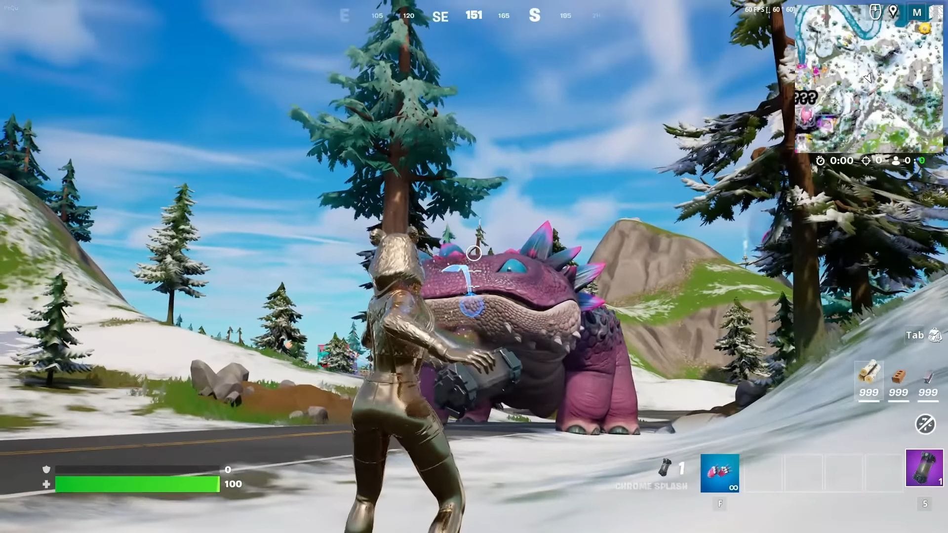 Fortnite YouTuber uses Chrome Splash on a Klombo, the results will ...