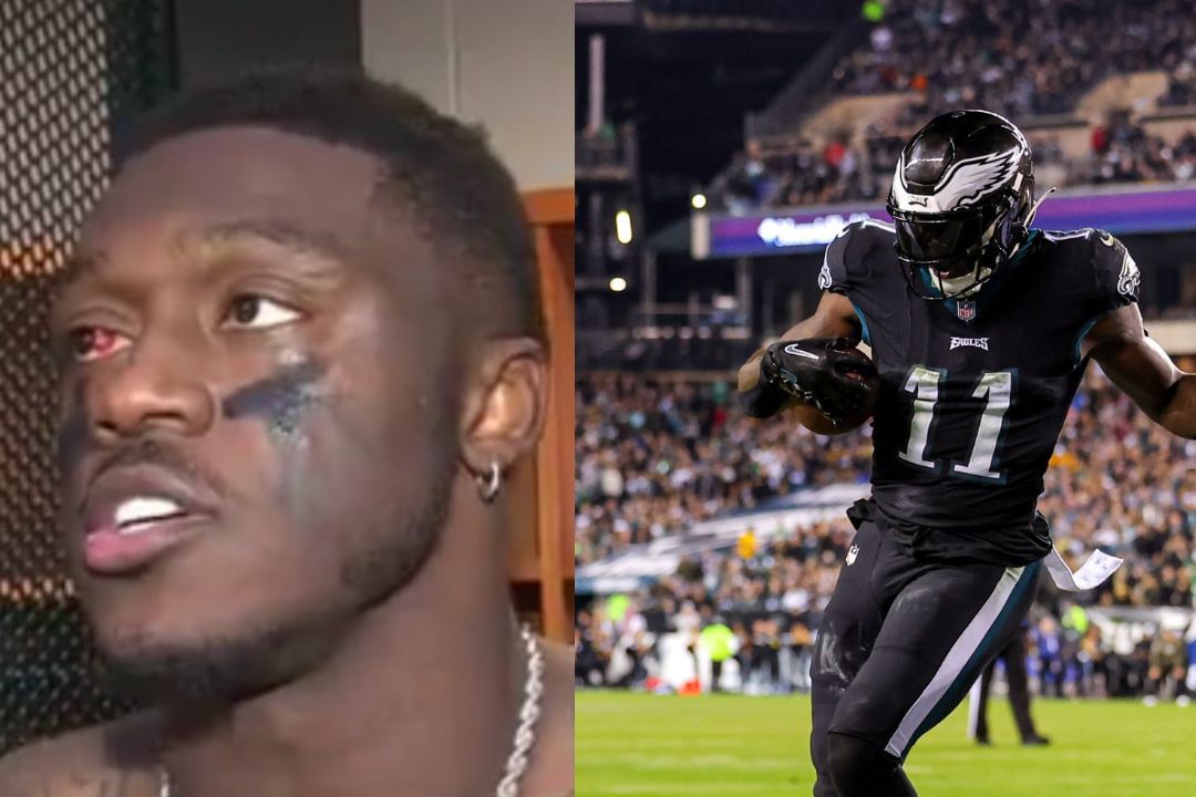 Eagles News: A.J. Brown popped blood vessel from puking, lost seven ...
