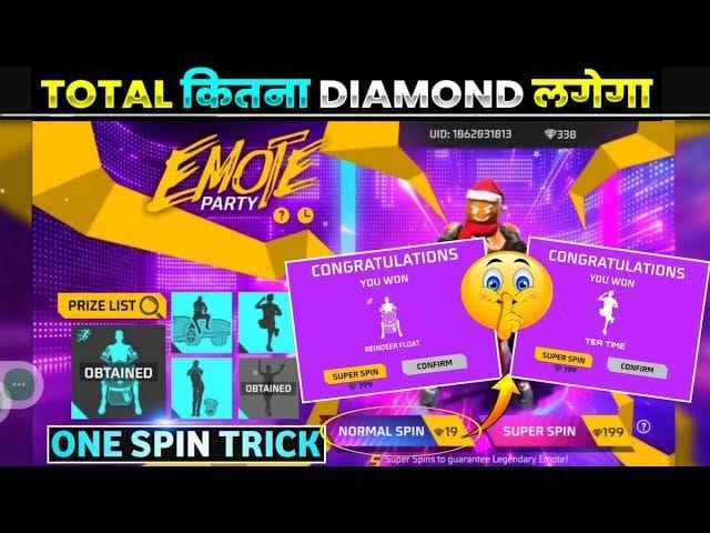 How to get legendary Free Fire emotes from the latest Emote Party event ...